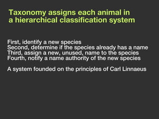Intro to biodiversity and taxonomy | KEY