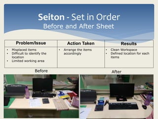 5s Implementation - Case Study | PPTX