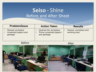 5s Implementation - Case Study | PPTX