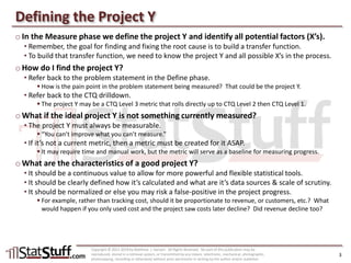Defining the Project Y | PPTX
