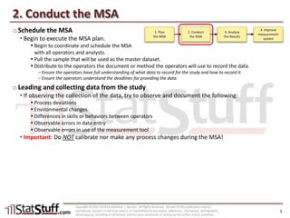 MSA – Planning & Conducting the MSA | PPT