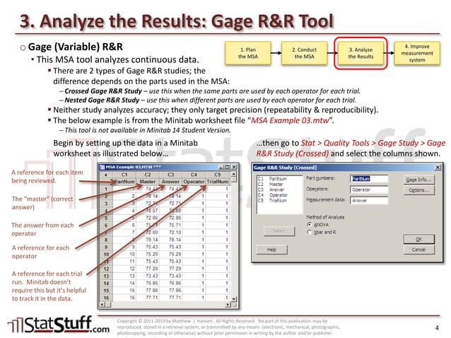 MSA – Gage R&R Test | PPTX