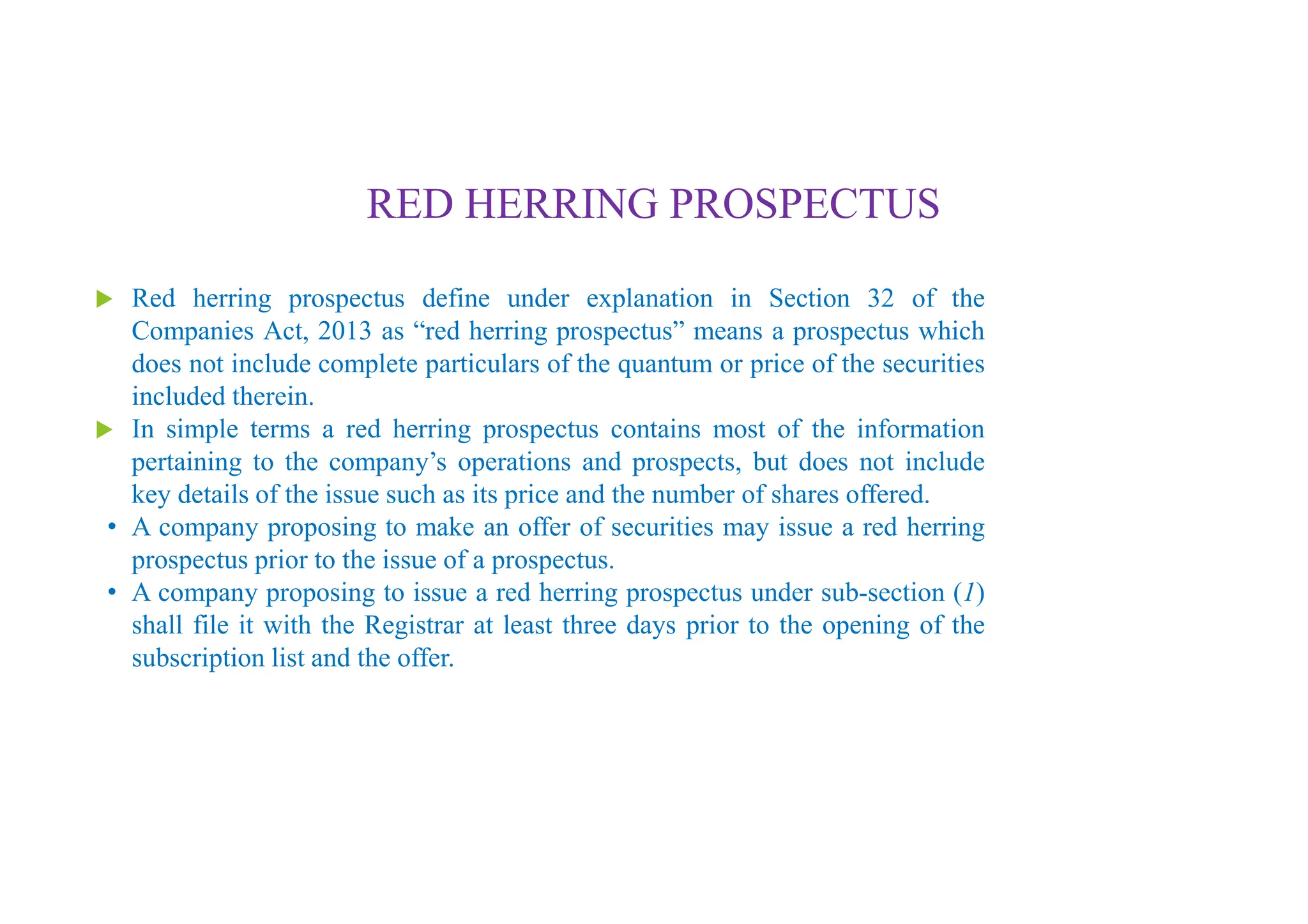 Prospectus and its types: a brief note under companies act, 2013 | PDF