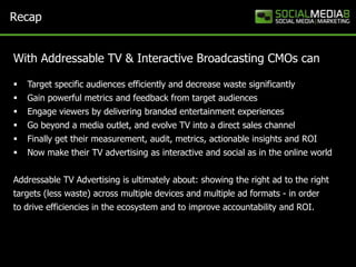 Addressable TV: The Re-evolution of the medium TV | PPTX | Social ...