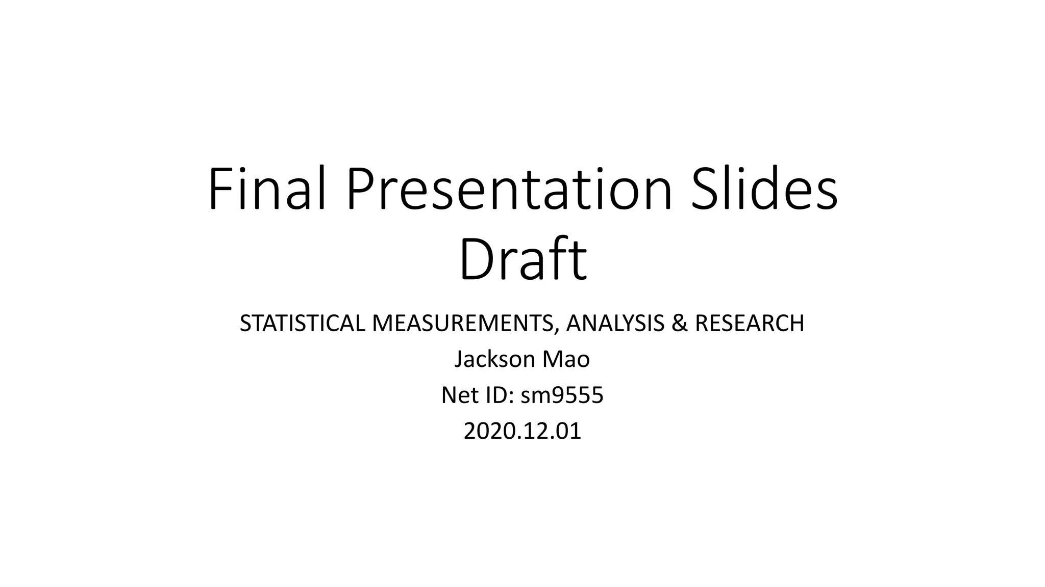 Final presentation | PPTX