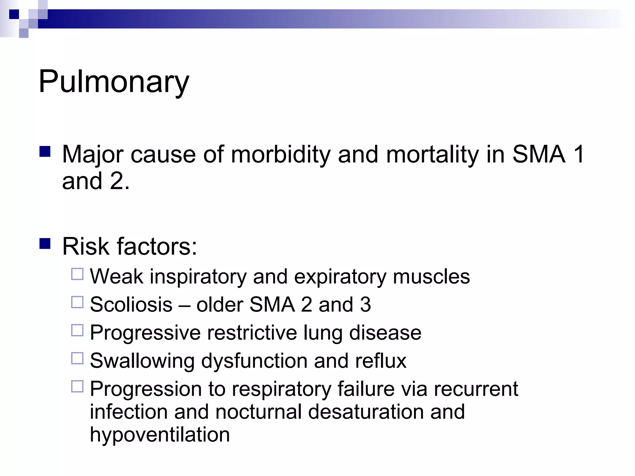 Spinal muscle atrophy | PPT