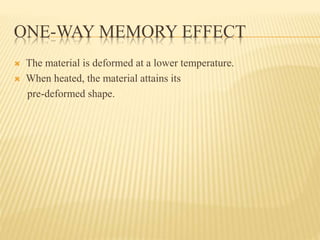 Shape Memory Alloys | PPTX | Physics | Science