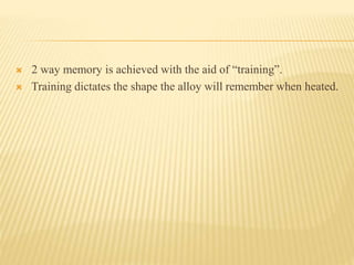 Shape Memory Alloys | PPTX | Physics | Science
