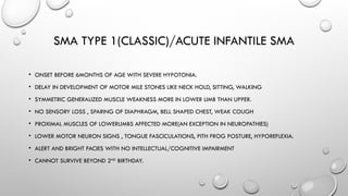 Spinal muscular atrophy, pathophysiology, genetics | PPTX