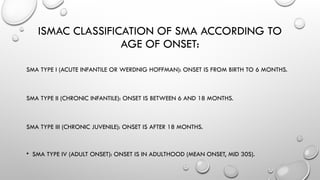 Spinal muscular atrophy, pathophysiology, genetics | PPTX