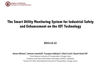 The Smart Utility Monitoring System for Industrial Safety and ...