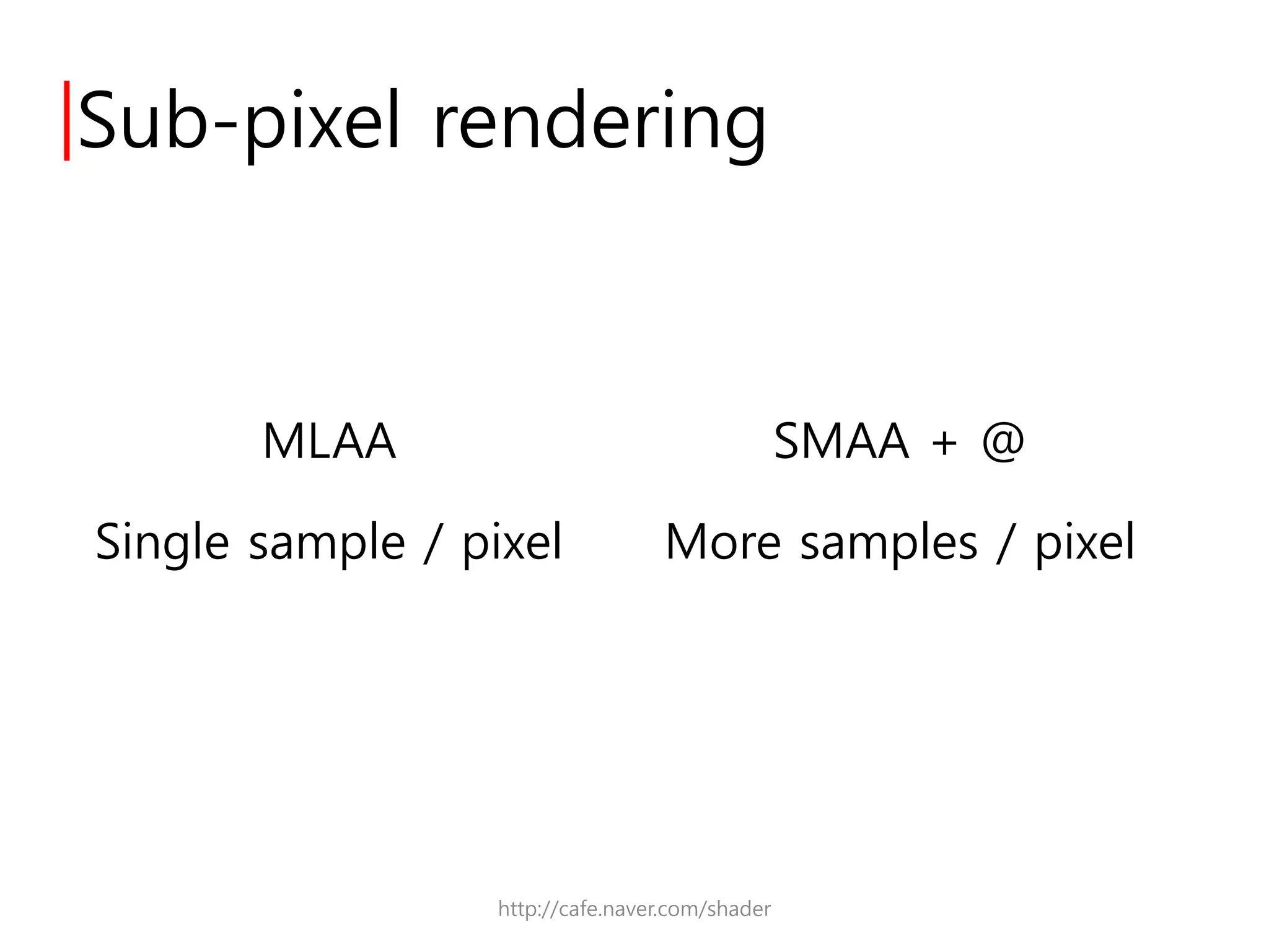 Smaa : enhanced morphological anti-aliasing | PDF