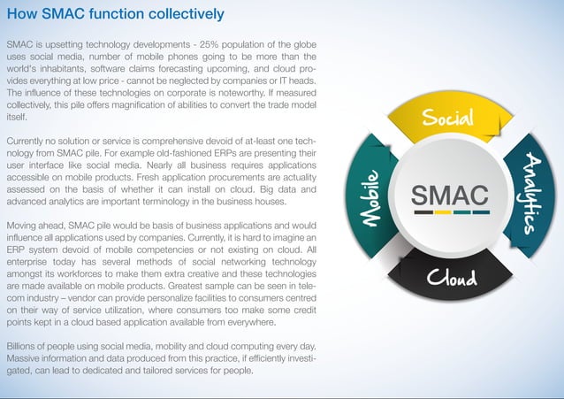 SMAC - Social, Mobile, Analytics, Cloud | PDF | Cloud Computing | Internet