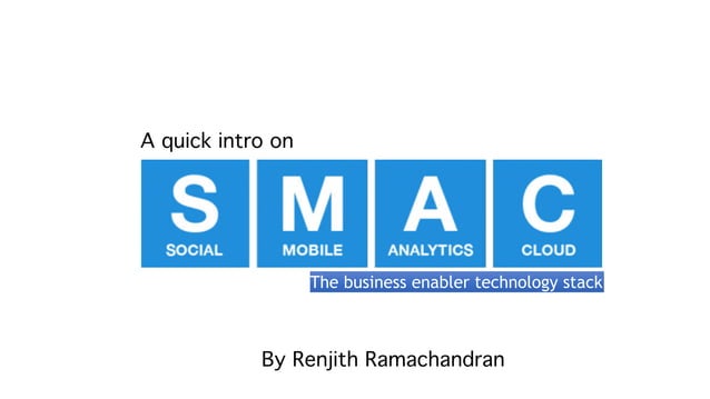 SMAC Stack - A Quick Intro | PDF