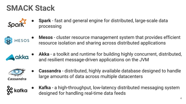 Data Processing Platforms Architectures With Spark Mesos Akka Cassandra And Kafka