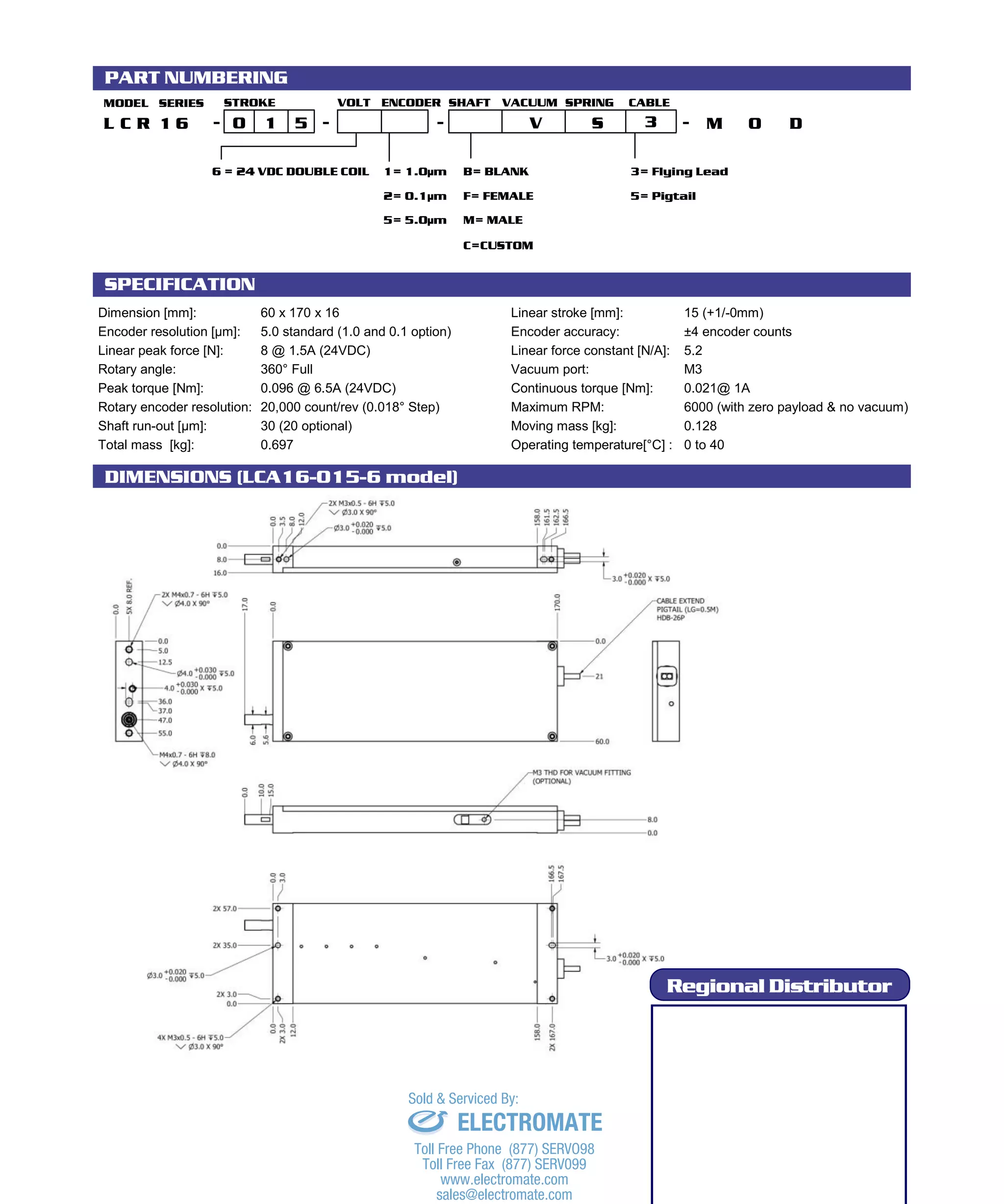 SMAC LCR16 Series Linear Rotary Actuator | PDF