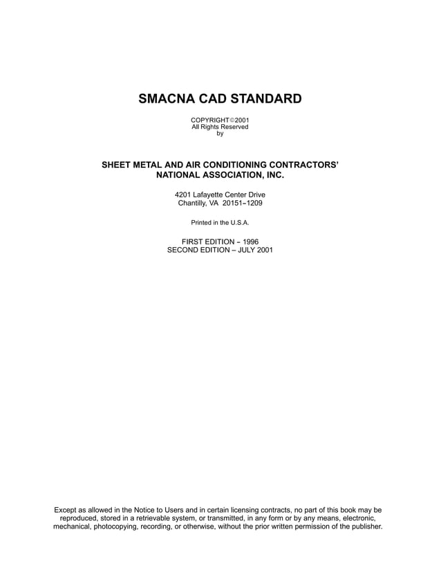smacna cad standard | PDF | Business | Business and Finance