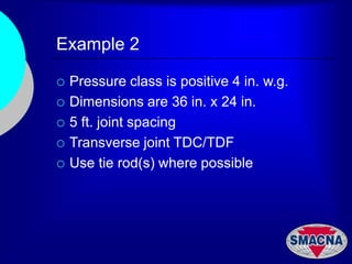SMACNA HVAC Duct Construction Examples.ppt