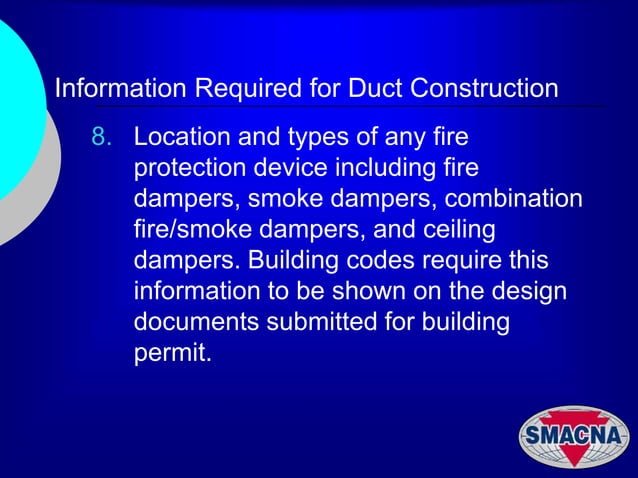 SMACNA HVAC Duct Construction Examples.ppt