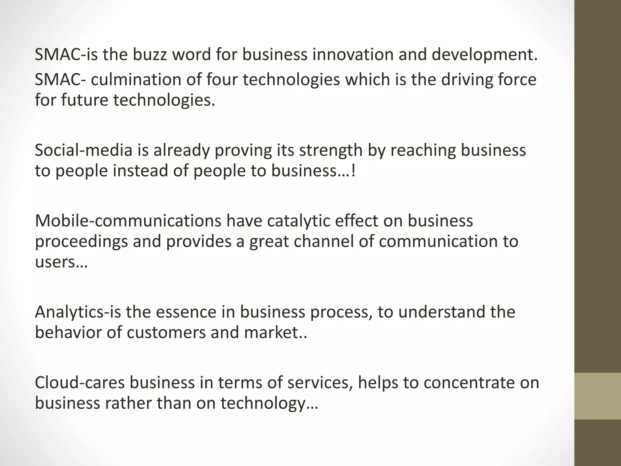 Smac presentation | PPT