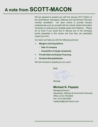 Scott-Macon Aerospace, Defense and Government Services Monthly Update ...