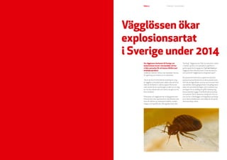 Små djur, stora problem - framförallt om vägglöss | PDF