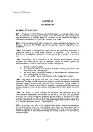 Solution Manual Advanced Accounting 9th Edition by Baker Chapter 14 | PDF