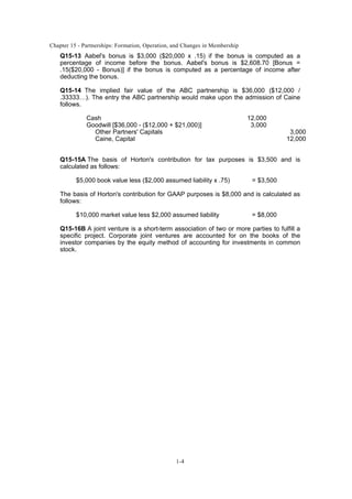 Solution Manual Advanced Accounting Chapter 15 9th Edition by Baker | PDF
