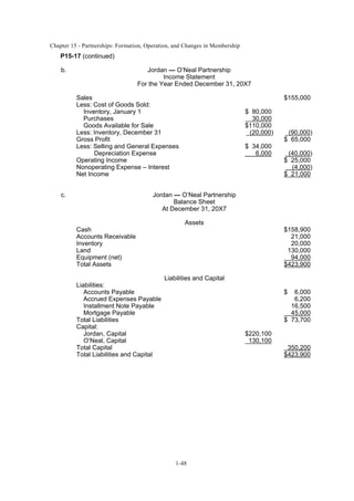 Solution Manual Advanced Accounting Chapter 15 9th Edition by Baker | PDF
