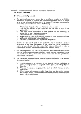 Solution Manual Advanced Accounting Chapter 15 9th Edition by Baker | PDF