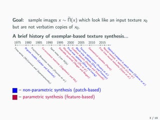 Macrocanonical models for texture synthesis | PPT