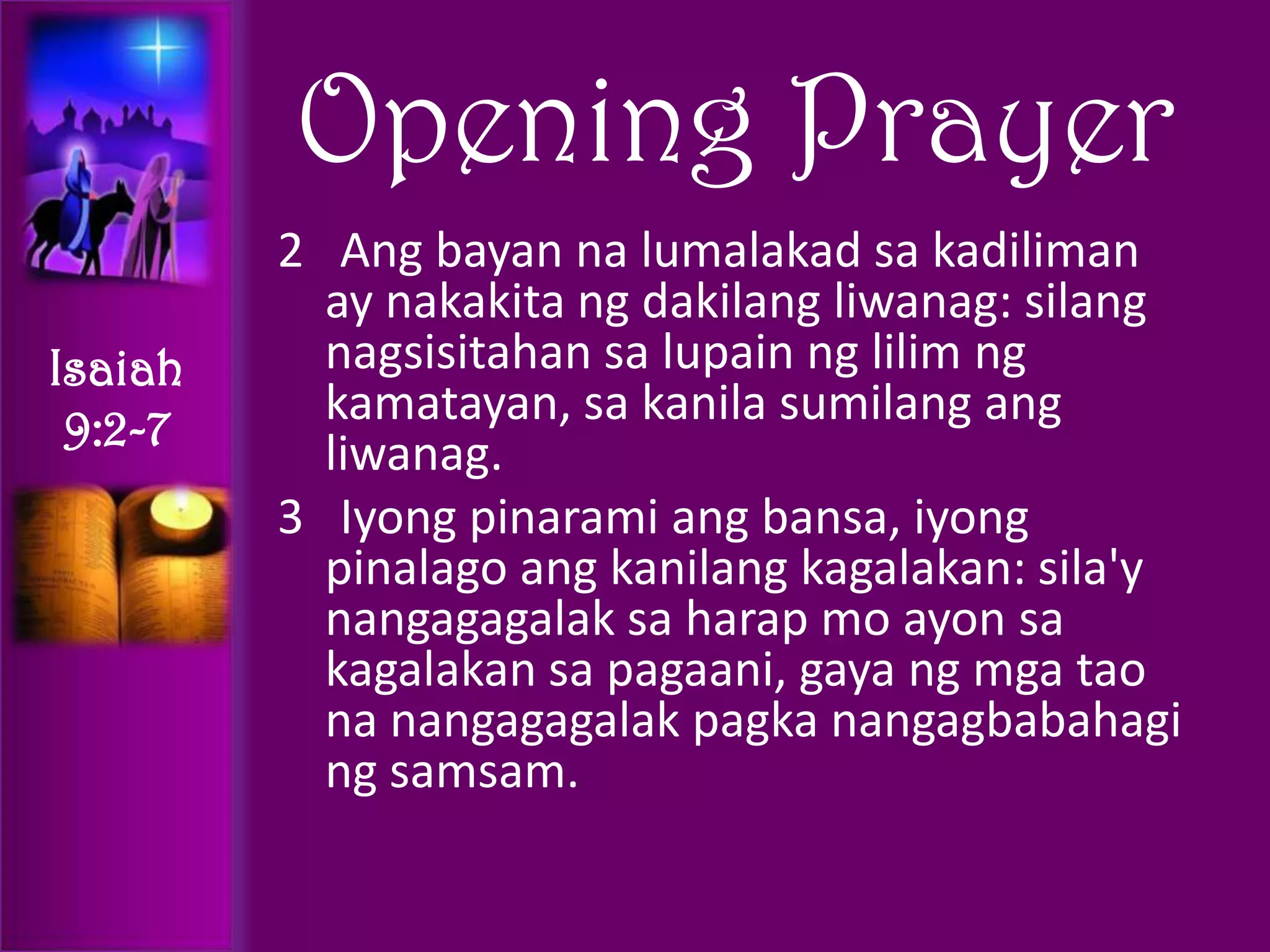 Advent recollection prayer points_Tagalog | PPTX