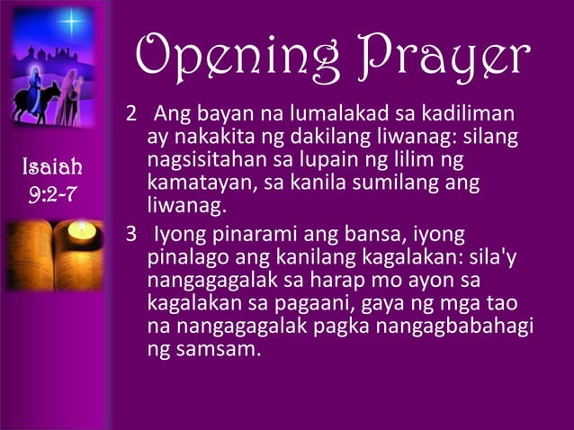 Advent recollection prayer points_Tagalog | PPTX