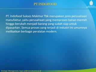 Analisis SWOT and Matrix Space PT Indofood | PDF