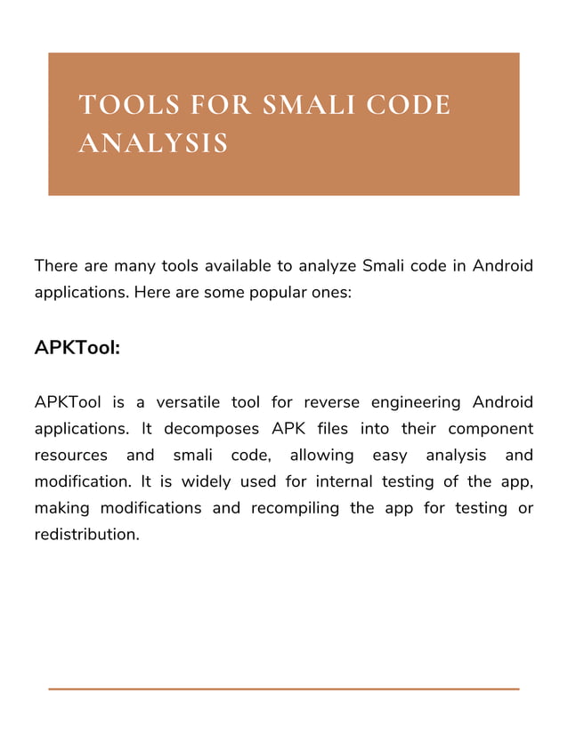 Smali Code Analysis for Android Hacking.pdf | Computer Software and Applications | Computing
