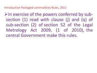 packeged commodity rules 2011.pptx