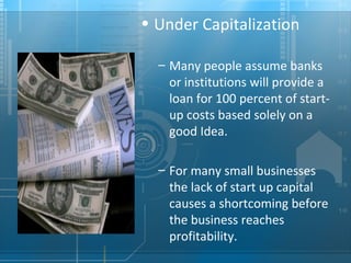 SMALL BUSINESS: CAUSES OF BANKRUPTCY | PPT