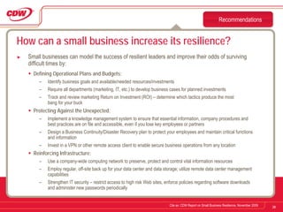 CDW Small Business Resilience Report | PDF