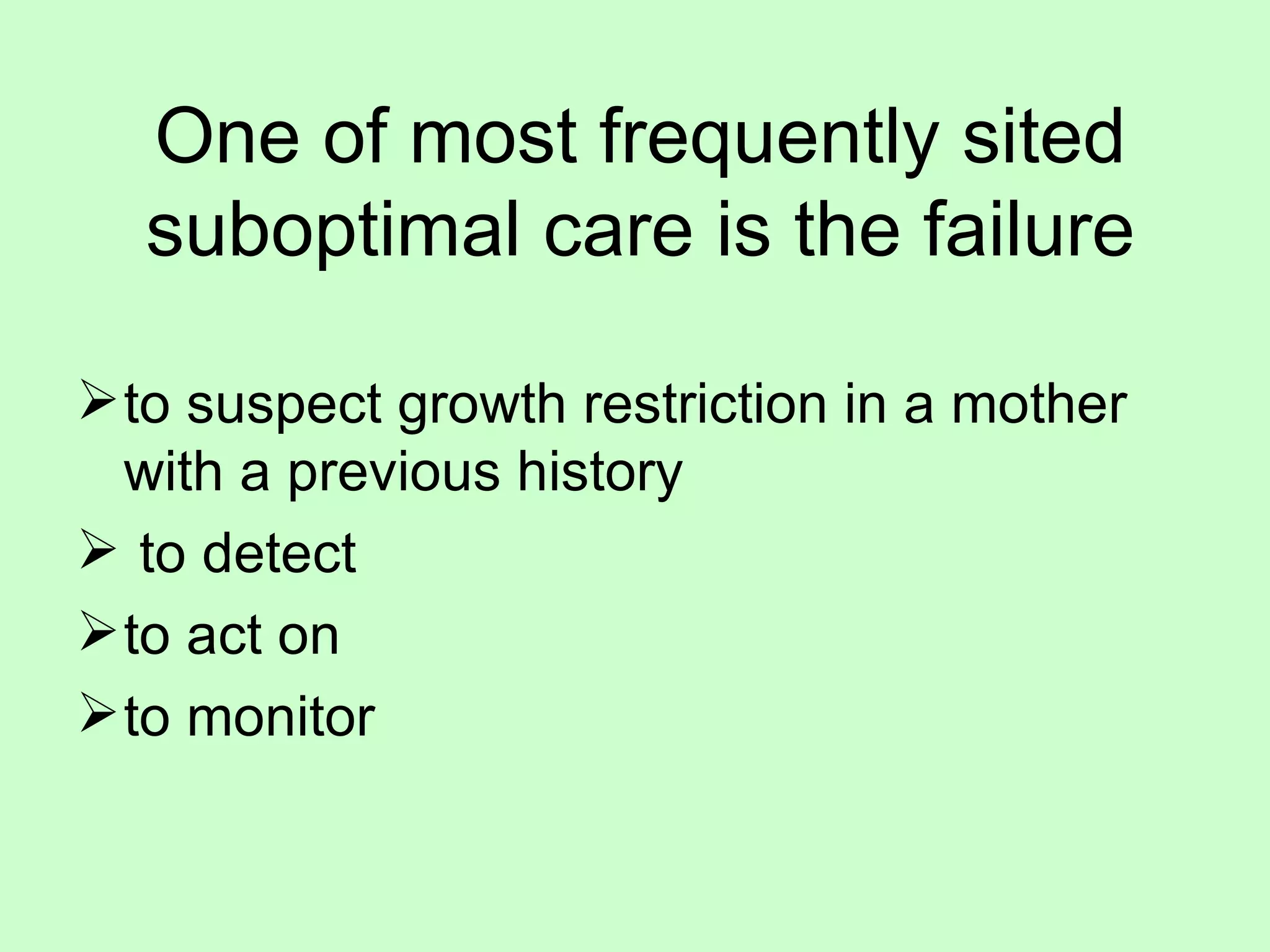 Small For Gestational Age | PPT