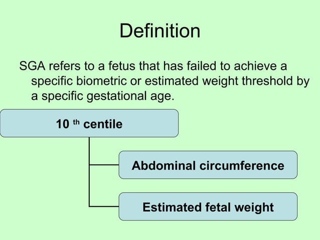 Small For Gestational Age | PPT