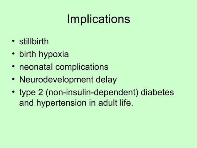 Small For Gestational Age | PPT