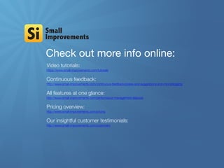Small improvements Objectives Overview | PDF