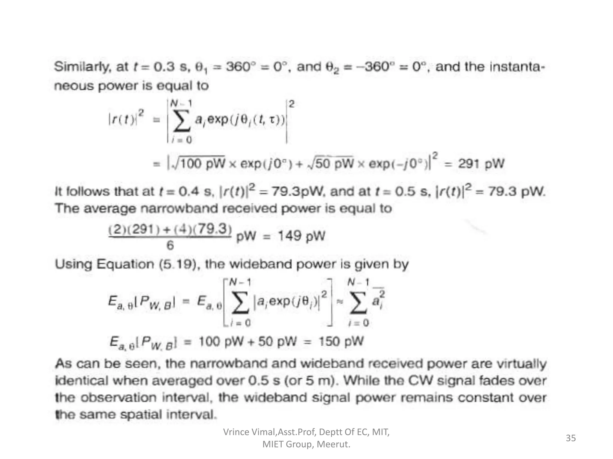 Small scale fading and multipath measurements | PPTX