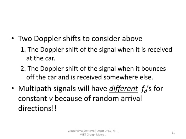 Small scale fading and multipath measurements | PPTX | Digital Audio ...