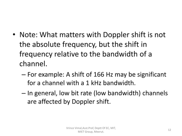 Small scale fading and multipath measurements | PPTX | Digital Audio ...