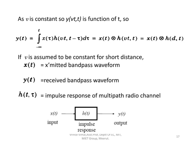 Small scale fading and multipath measurements | PPTX | Digital Audio ...