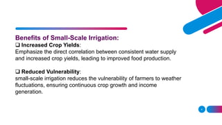 Small-Scale Irrigation for Sustainable Farming 160, 239, 479.pptx