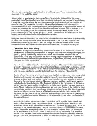 Small Scale Mining in the Philippines: Towards Genuine National ...