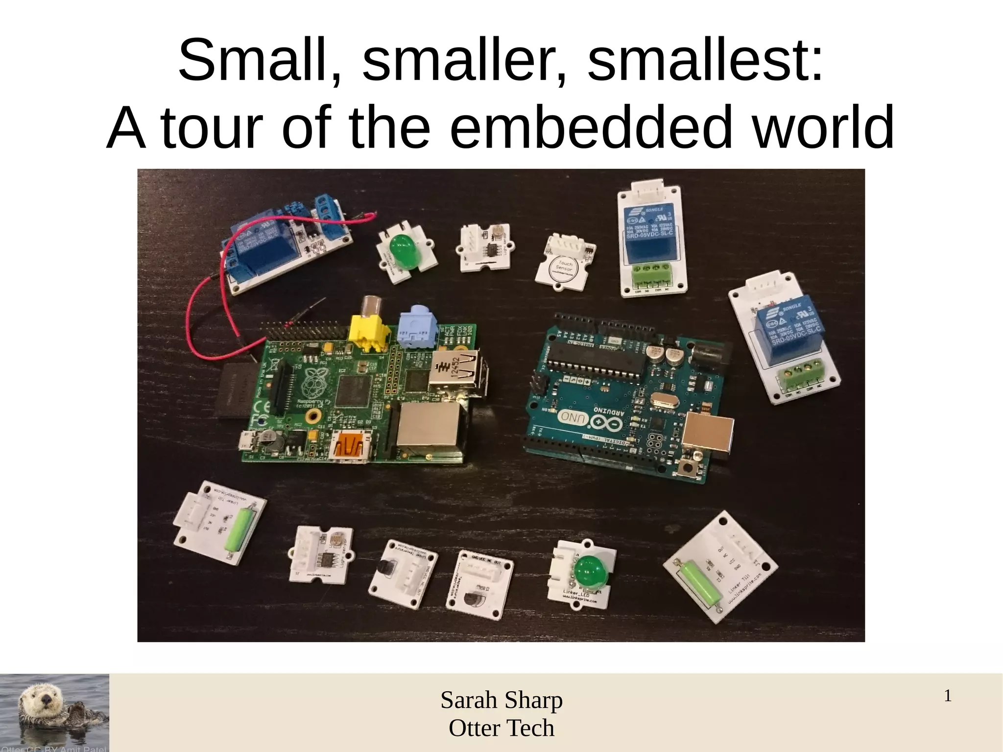 Small, smaller, smallest: A Tour of the Embedded World | PPT