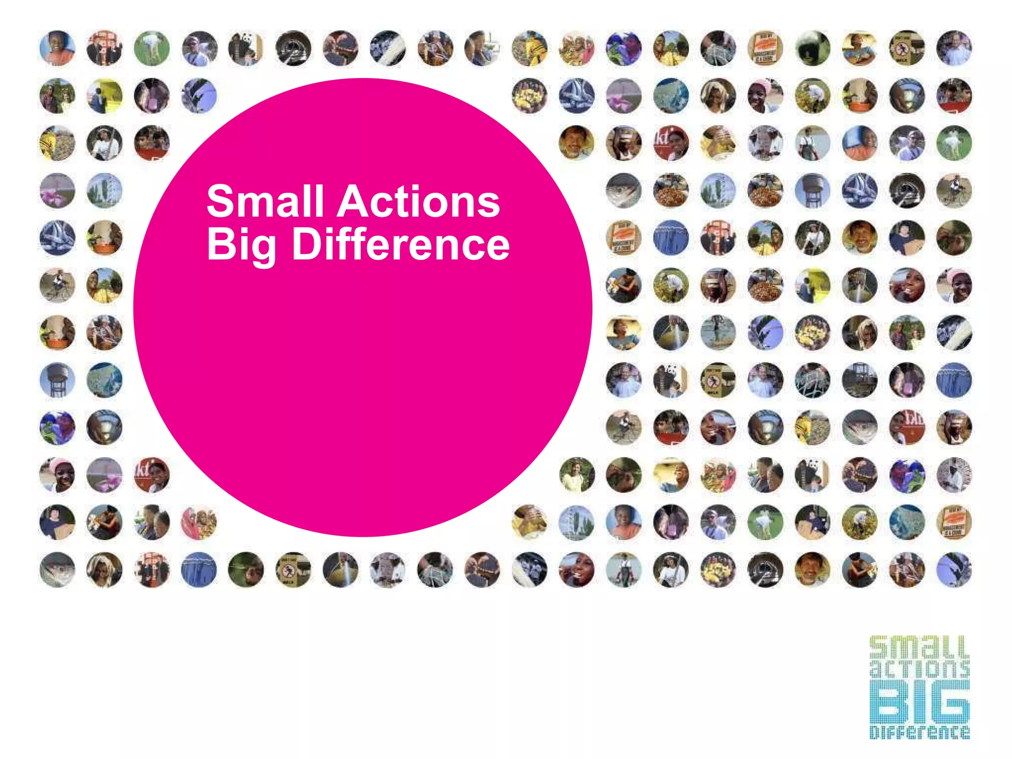 Small actions big difference | PPT